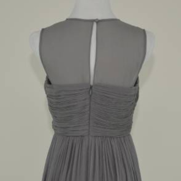 J. Crew | Dresses | Jcrew Graphite Clara Silk Chiffon Formal Dress ...